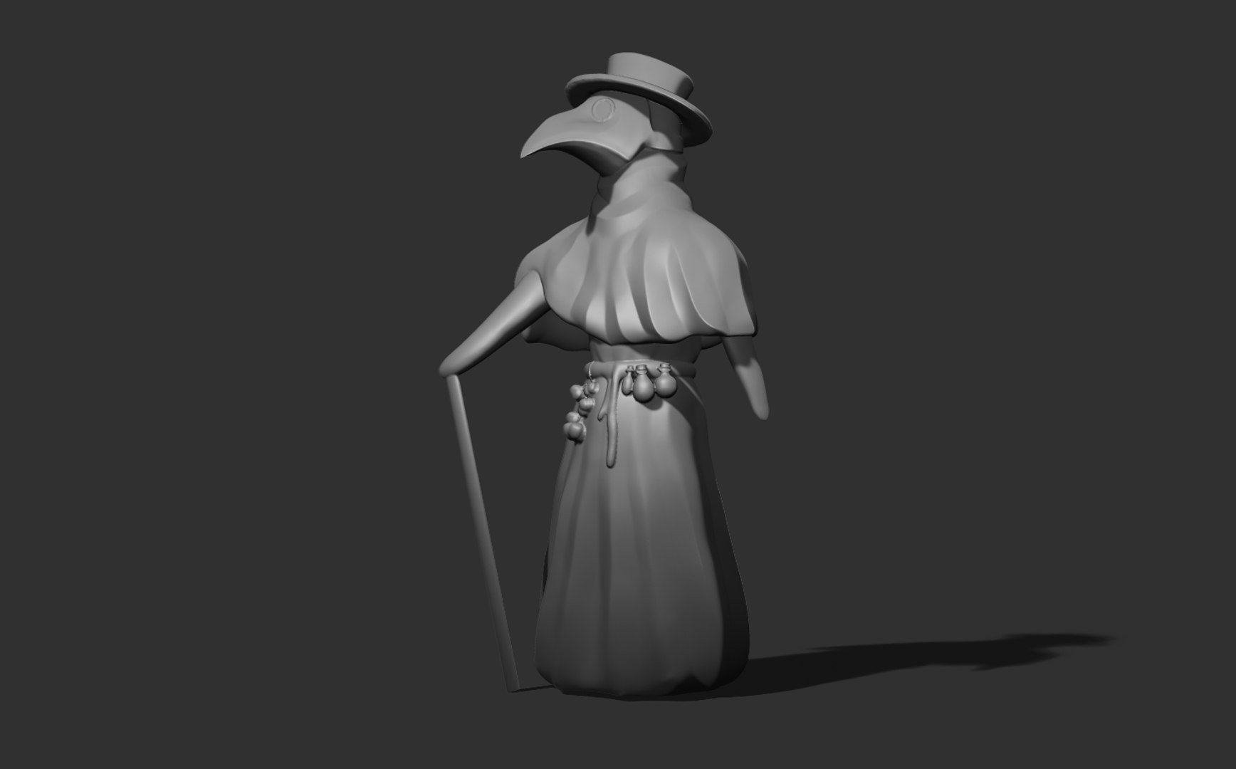 3D Plague Doctor Cartoon - TurboSquid 1534848