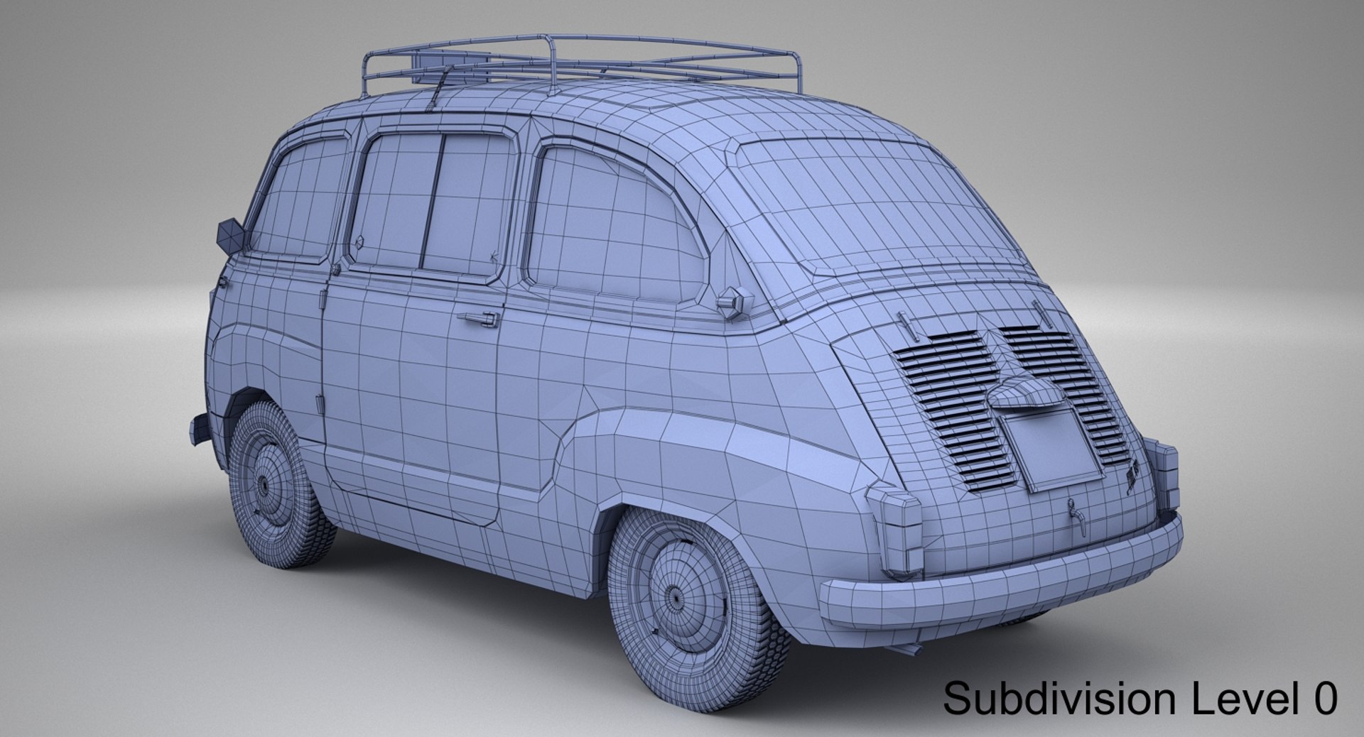 Fiat 600 multipla 1957 3D model - TurboSquid 1243483