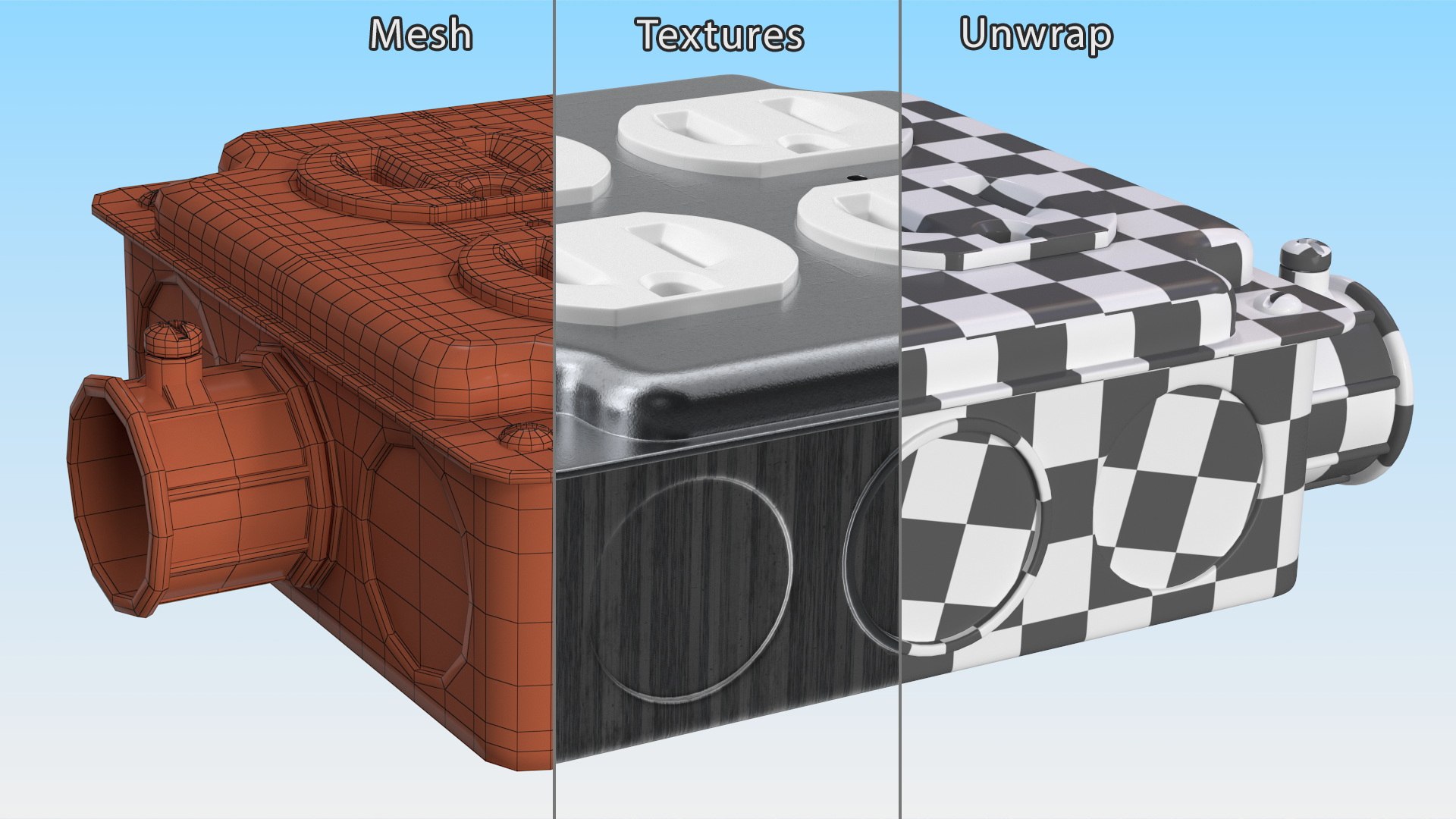 Electrical Junction Box Socket 3D - TurboSquid 2347622