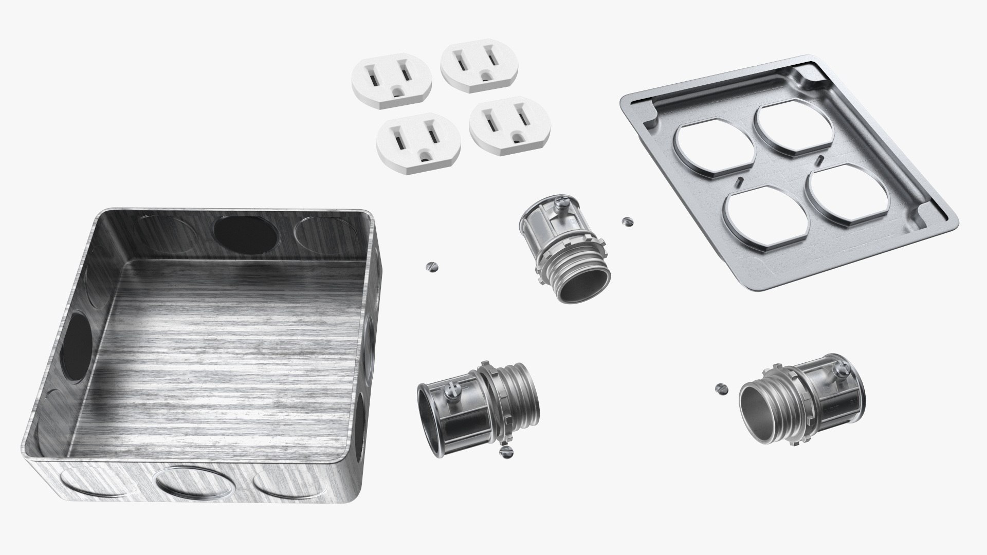 Electrical Junction Box Socket 3D - TurboSquid 2347622