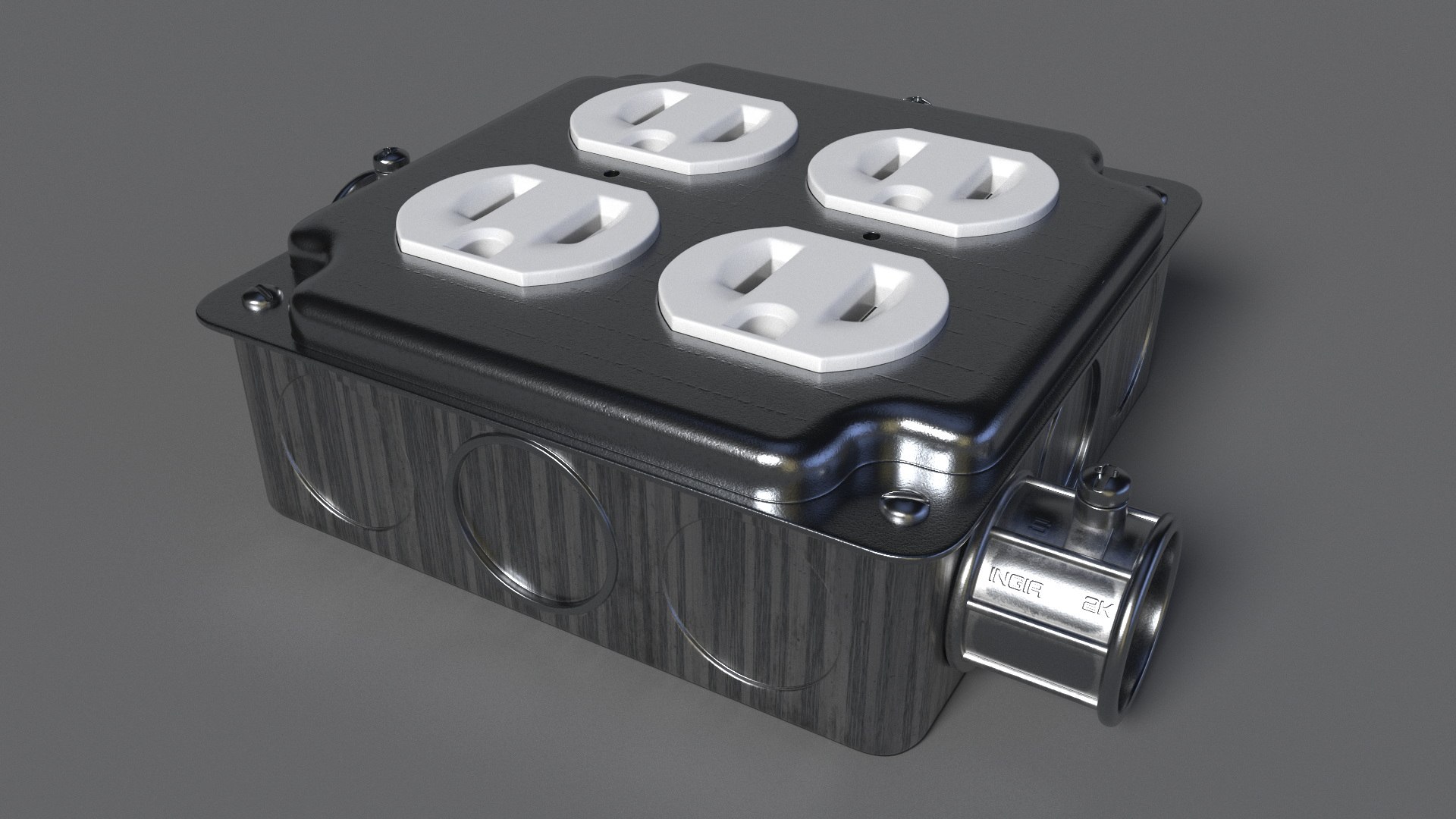 Electrical Junction Box Socket 3D - TurboSquid 2347622