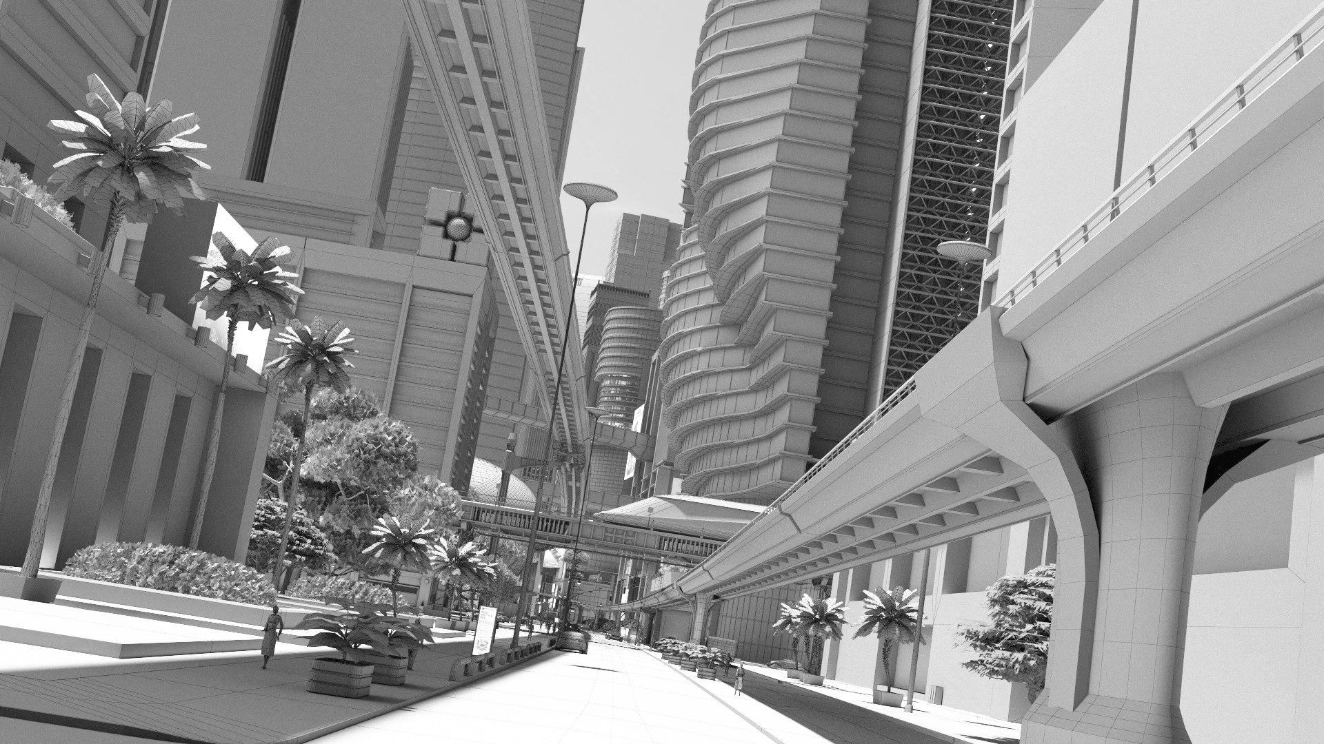 3D Model City Streets With Video Preview 1920x1080 - TurboSquid 2298967