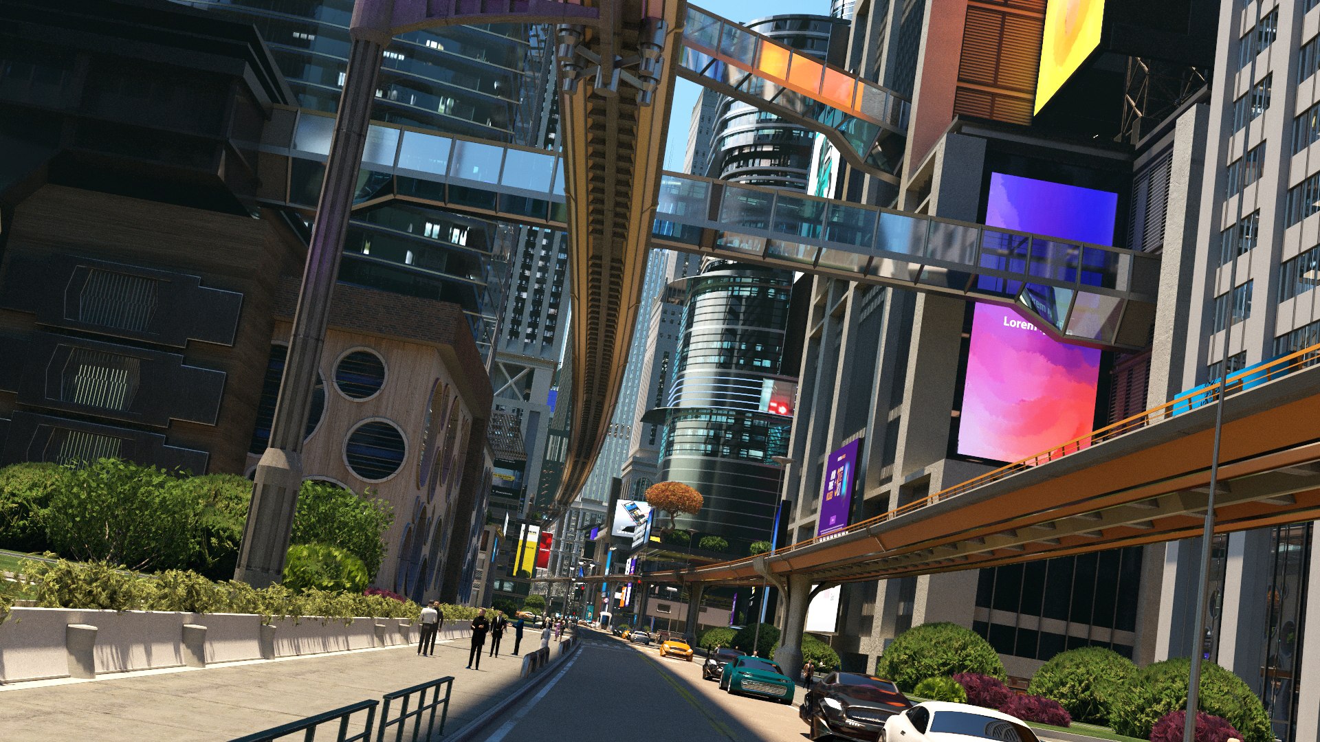 3D Model City Streets With Video Preview 1920x1080 - TurboSquid 2298967