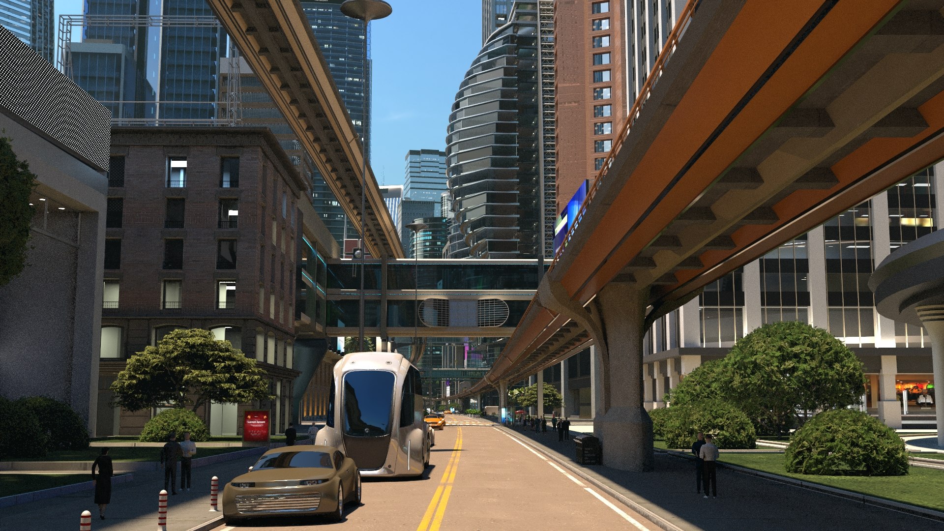 3D Model City Streets With Video Preview 1920x1080 - TurboSquid 2298967