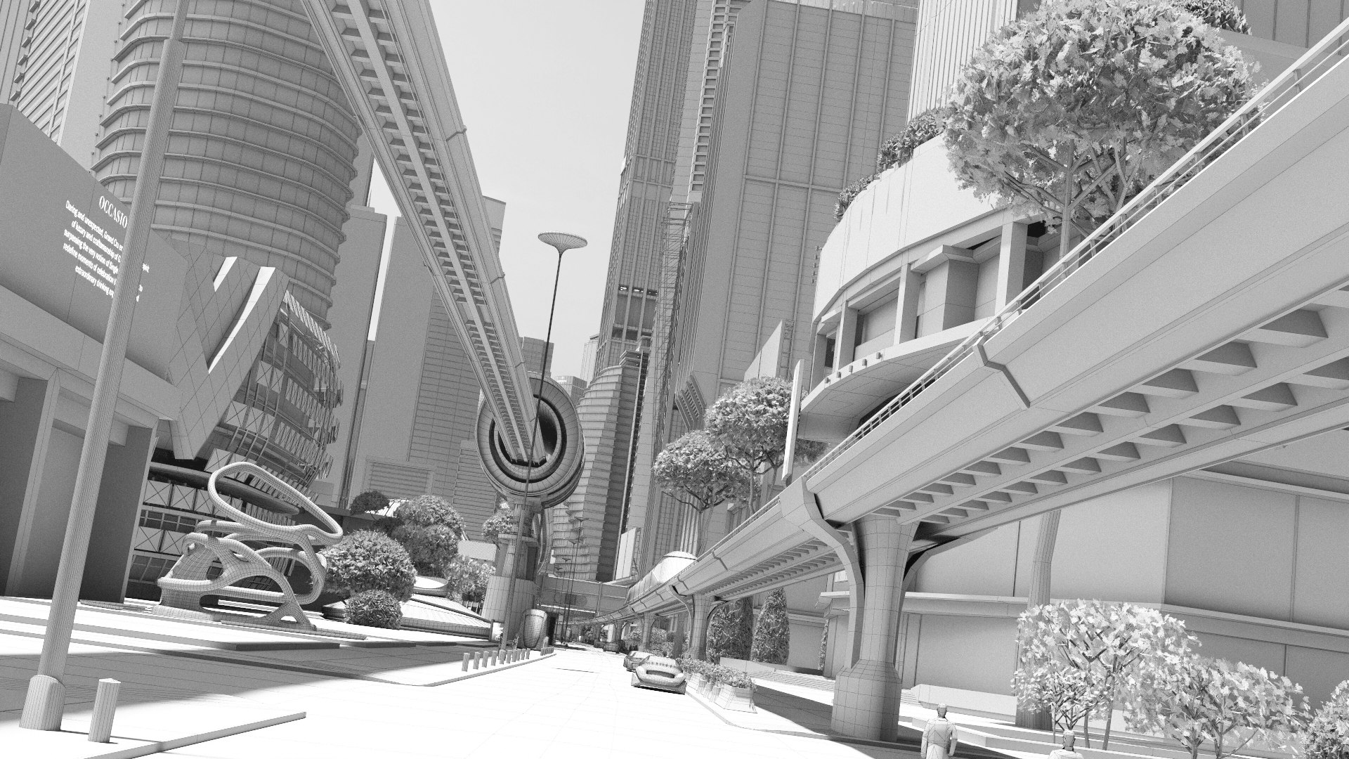 3D Model City Streets With Video Preview 1920x1080 - TurboSquid 2298967