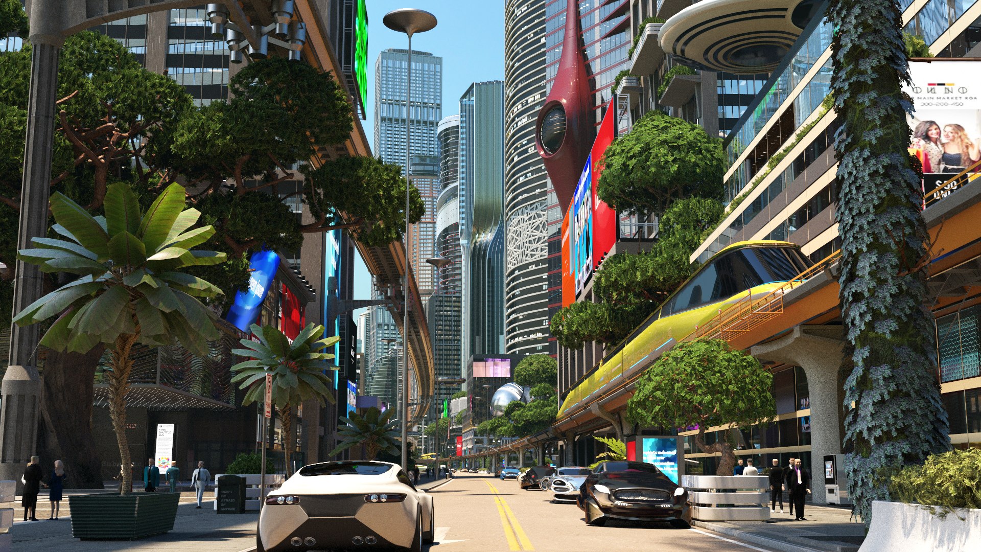 3D Model City Streets With Video Preview 1920x1080 - TurboSquid 2298967