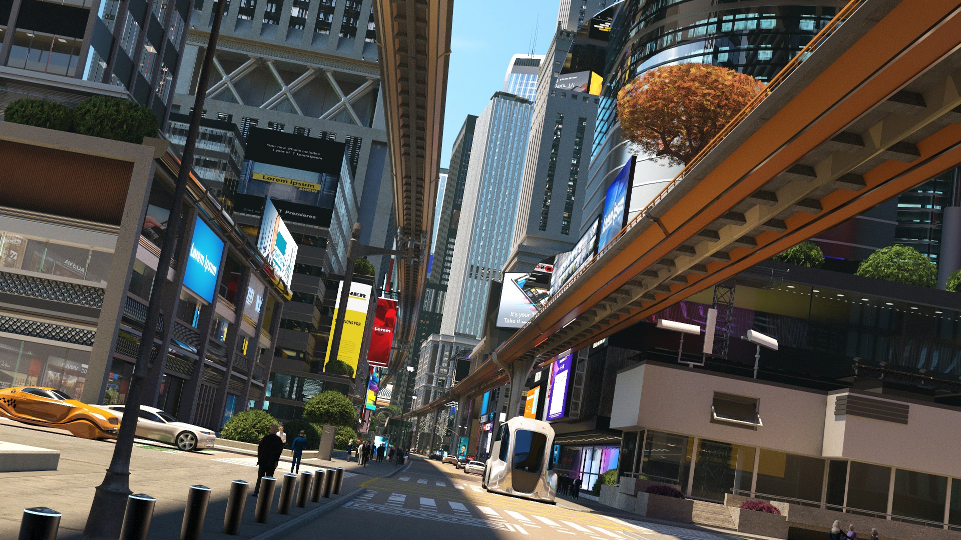 3D Model City Streets With Video Preview 1920x1080 - TurboSquid 2298967