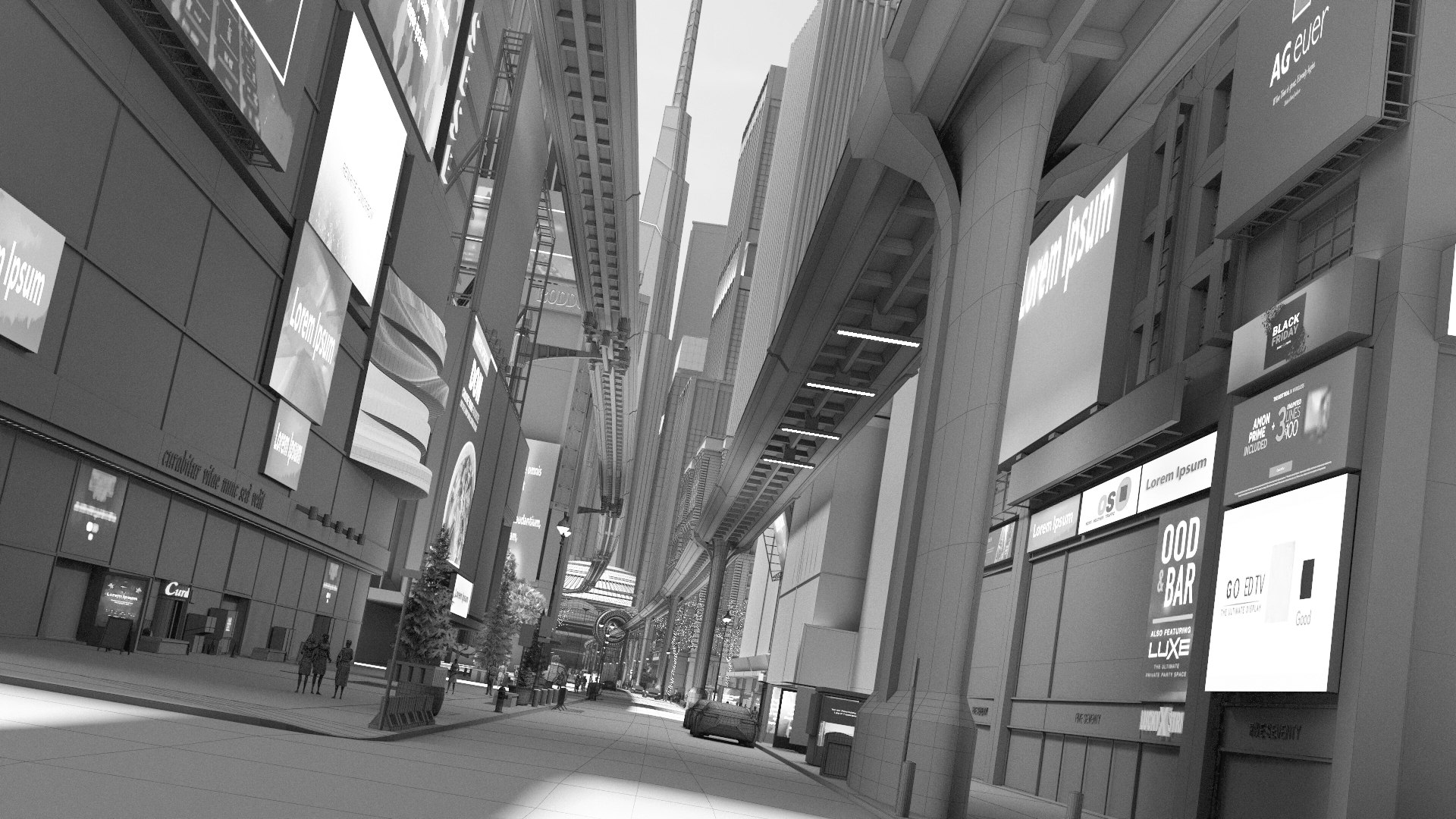 3D Model City Streets With Video Preview 1920x1080 - TurboSquid 2298967