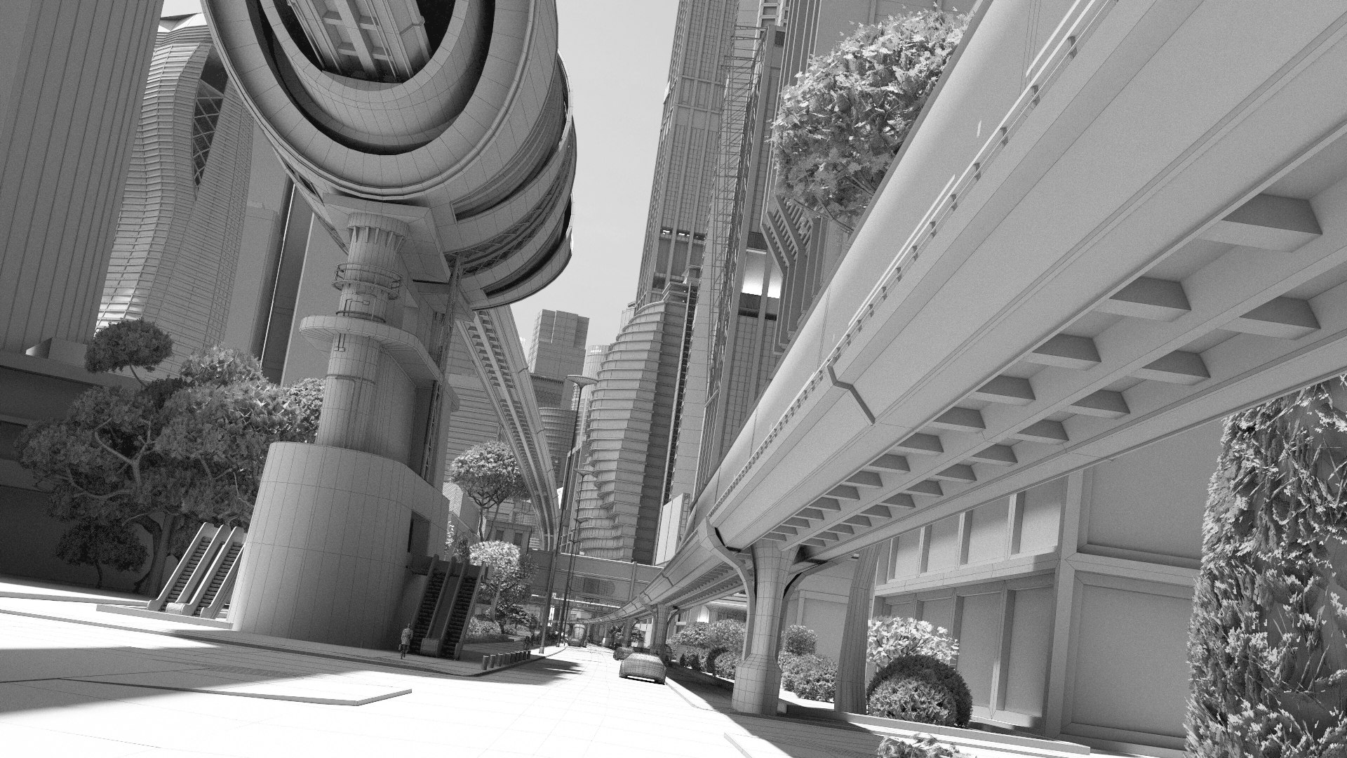 3D Model City Streets With Video Preview 1920x1080 - TurboSquid 2298967