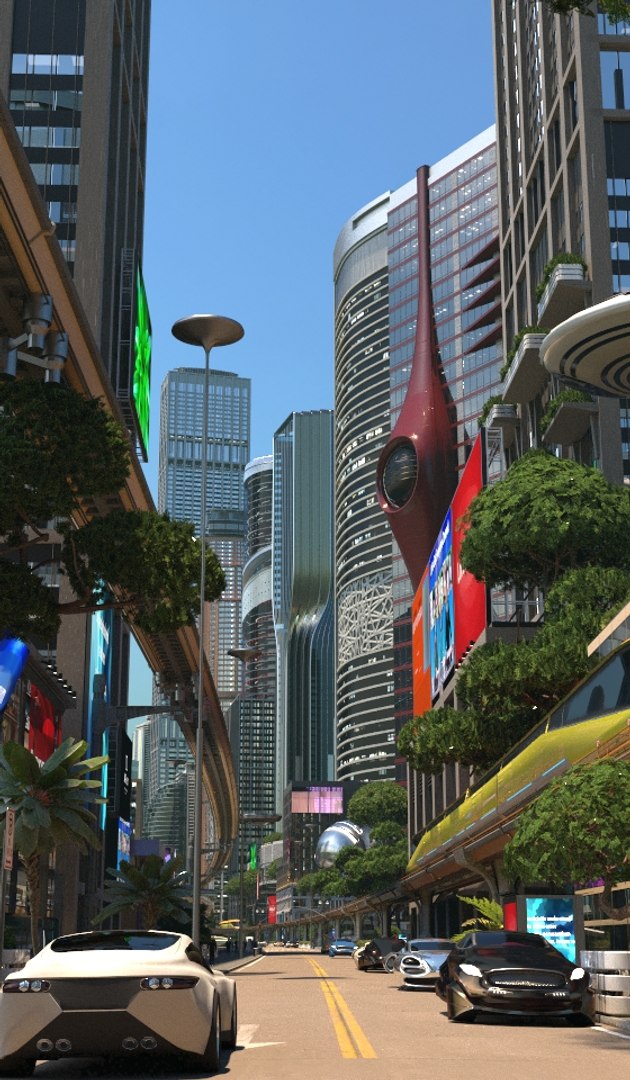 3D Model City Streets With Video Preview 1920x1080 - TurboSquid 2298967
