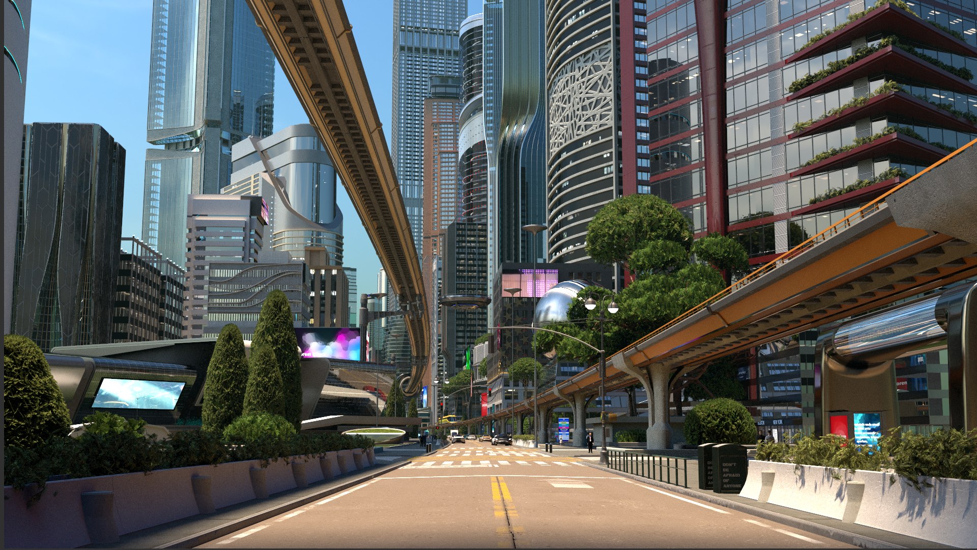3D Model City Streets With Video Preview 1920x1080 - TurboSquid 2298967