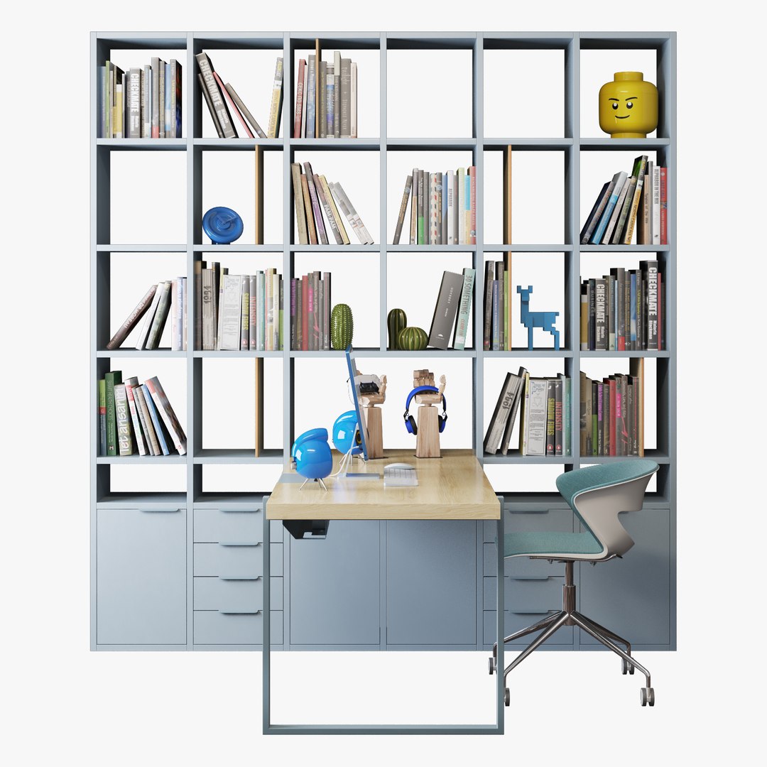 Workplace set 002 3D - TurboSquid 2038758