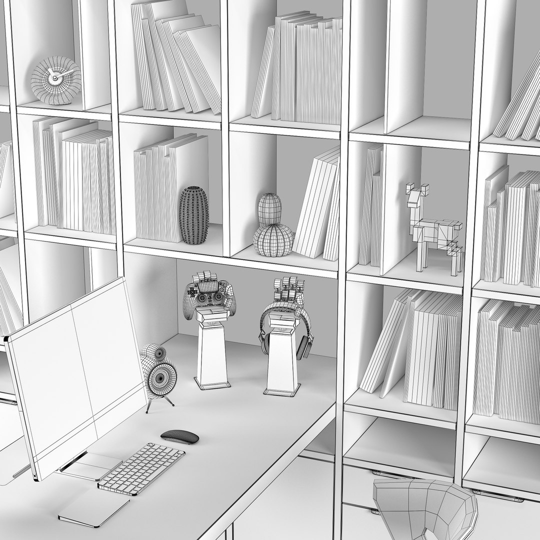 Workplace Set 002 3D - TurboSquid 2038758