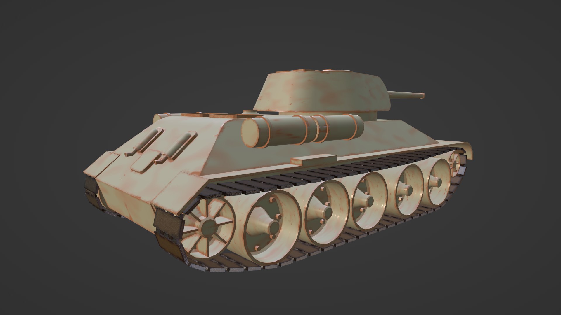Tank T-34 Model - TurboSquid 2209992