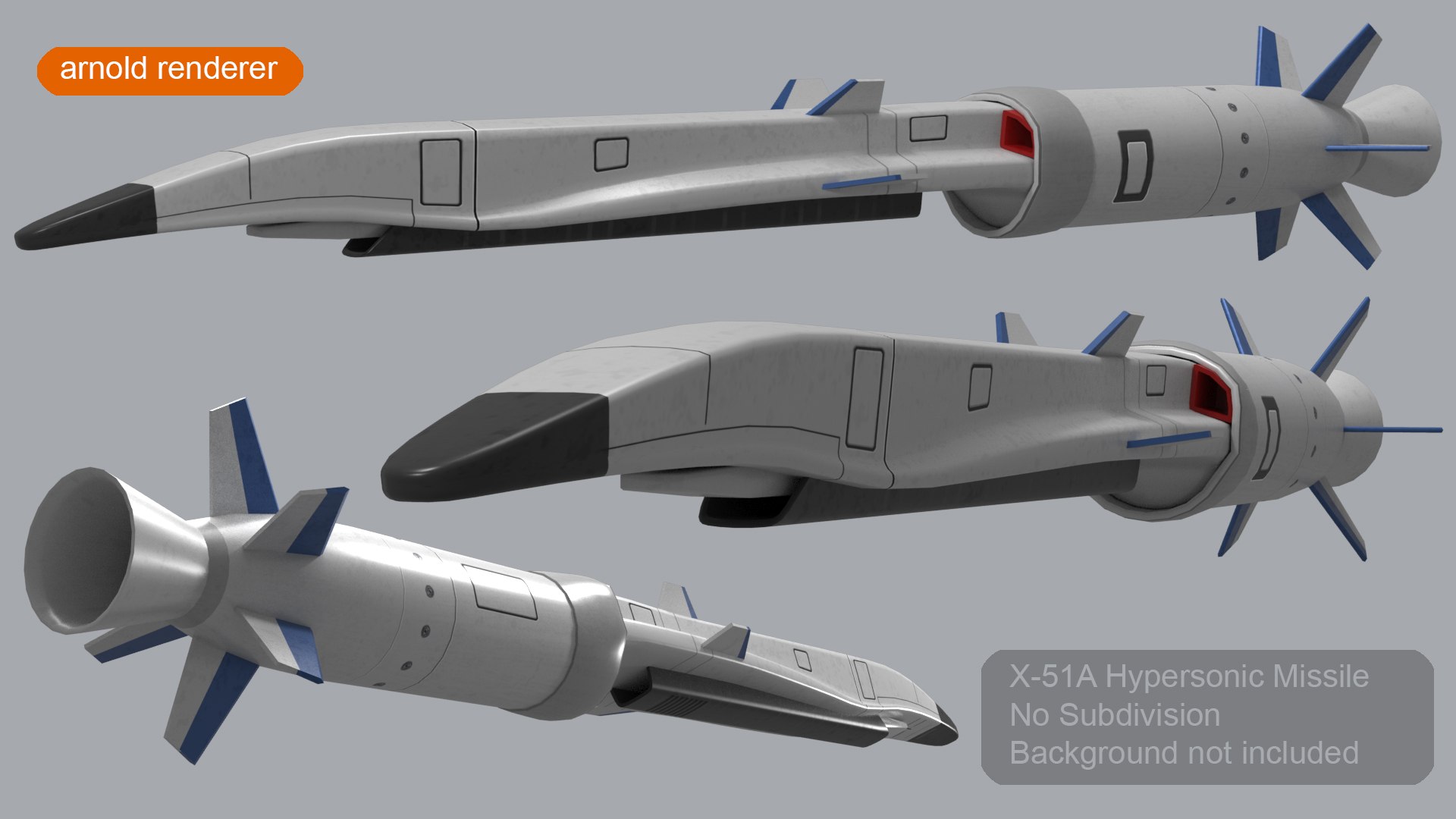 X-51 Hypersonic UAV 3D - TurboSquid 2199637