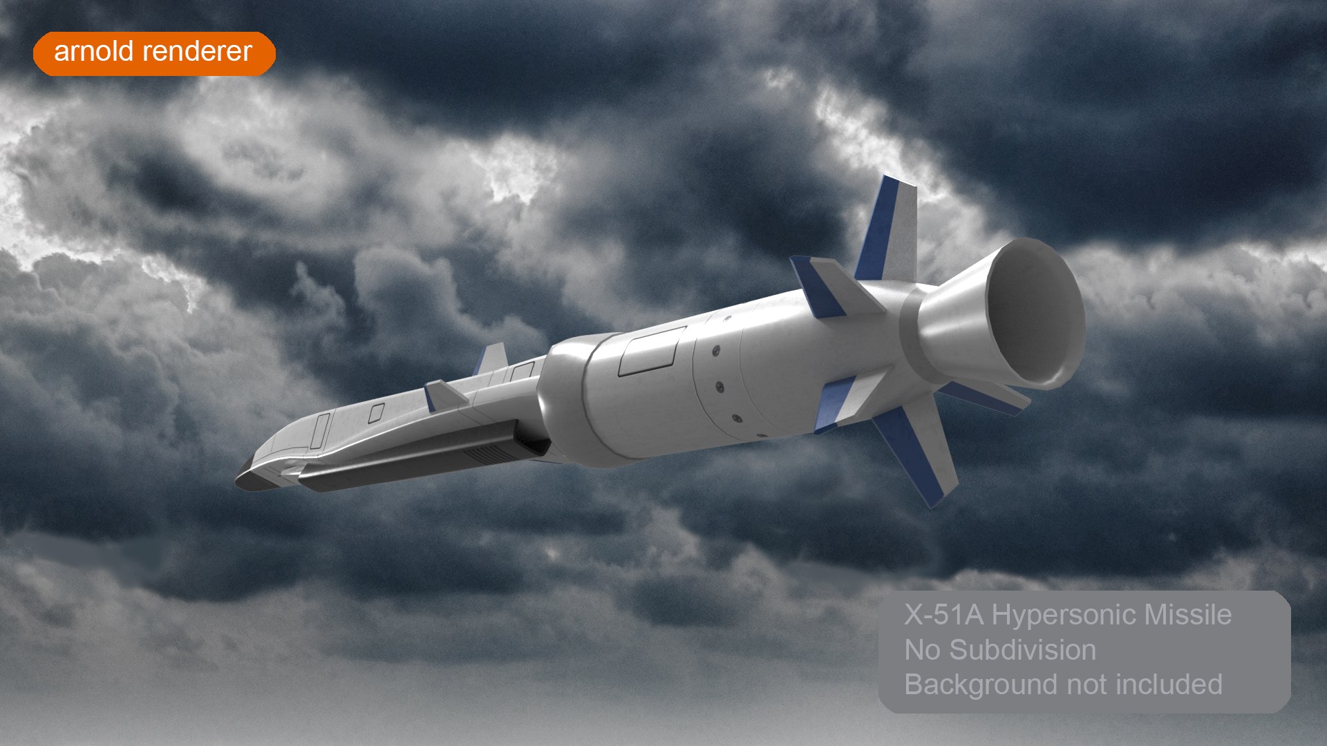 X-51 Hypersonic UAV 3D - TurboSquid 2199637