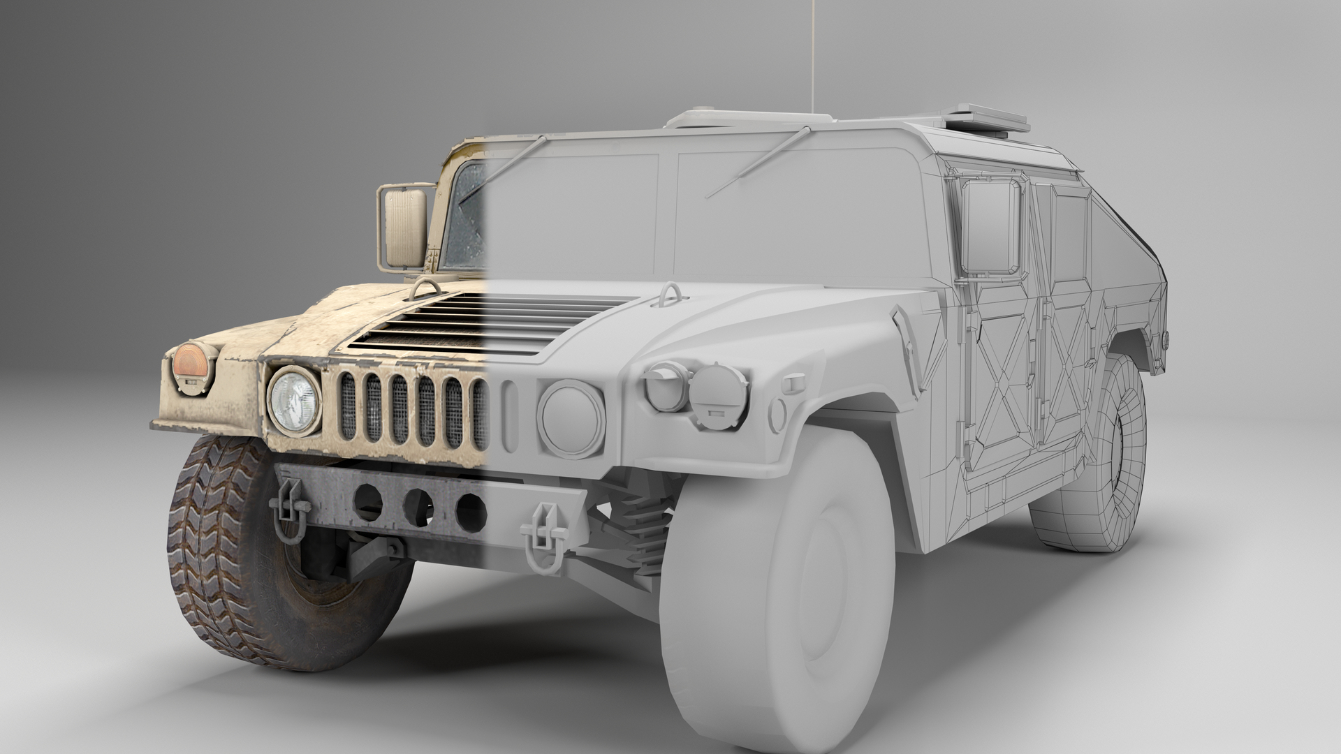 Modelo militar Hummer Humvee 3D Modelo 3D - TurboSquid 1732922
