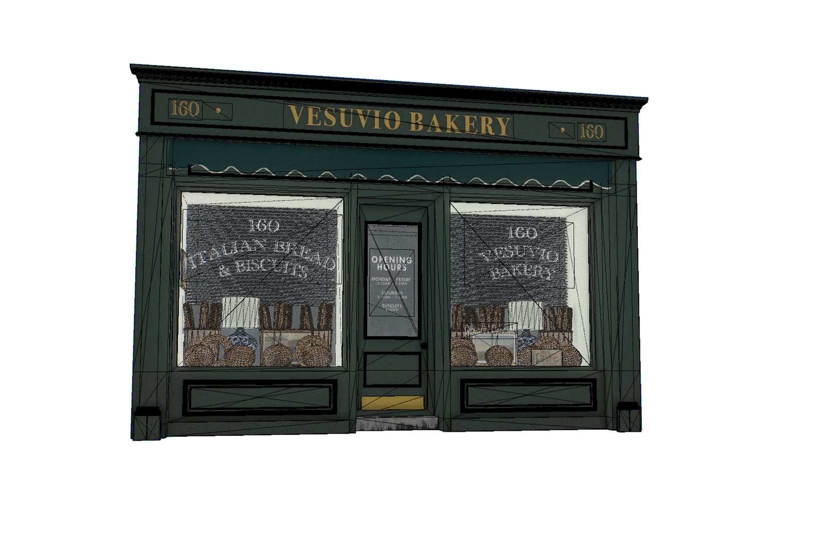 3D Store Front Facade 007 - TurboSquid 2162572