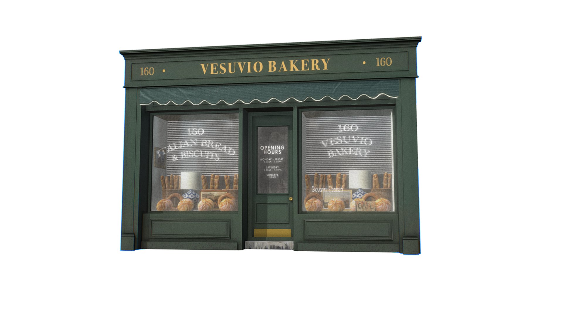 3D Store Front Facade 007 - TurboSquid 2162572