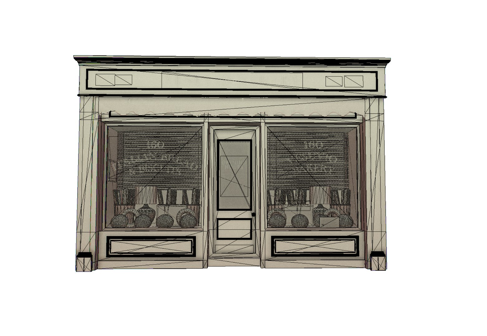 3D Store Front Facade 007 - TurboSquid 2162572