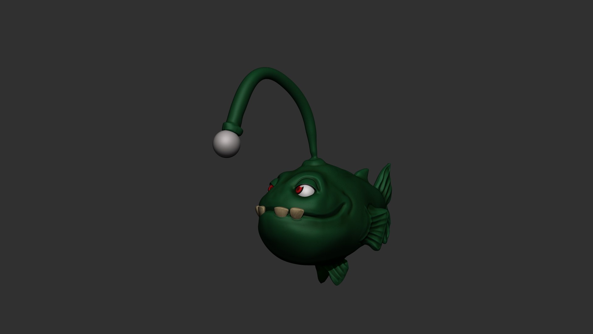 Angler Fish Cartoon Style 3D - TurboSquid 2071075