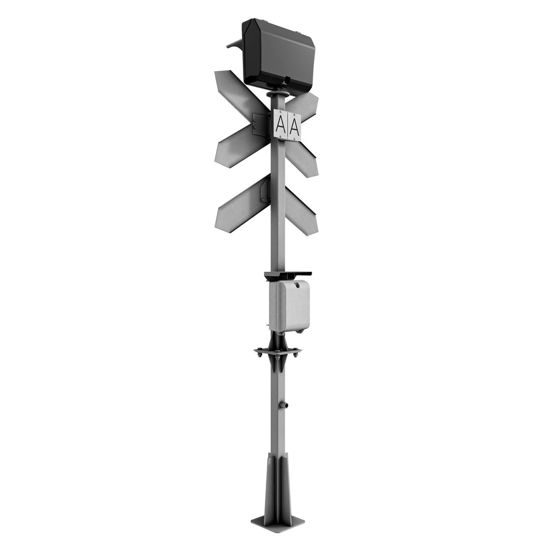 CROSSING TRAFFIC LIGHT TWO-DIGIT SP2 Model - TurboSquid 2356525