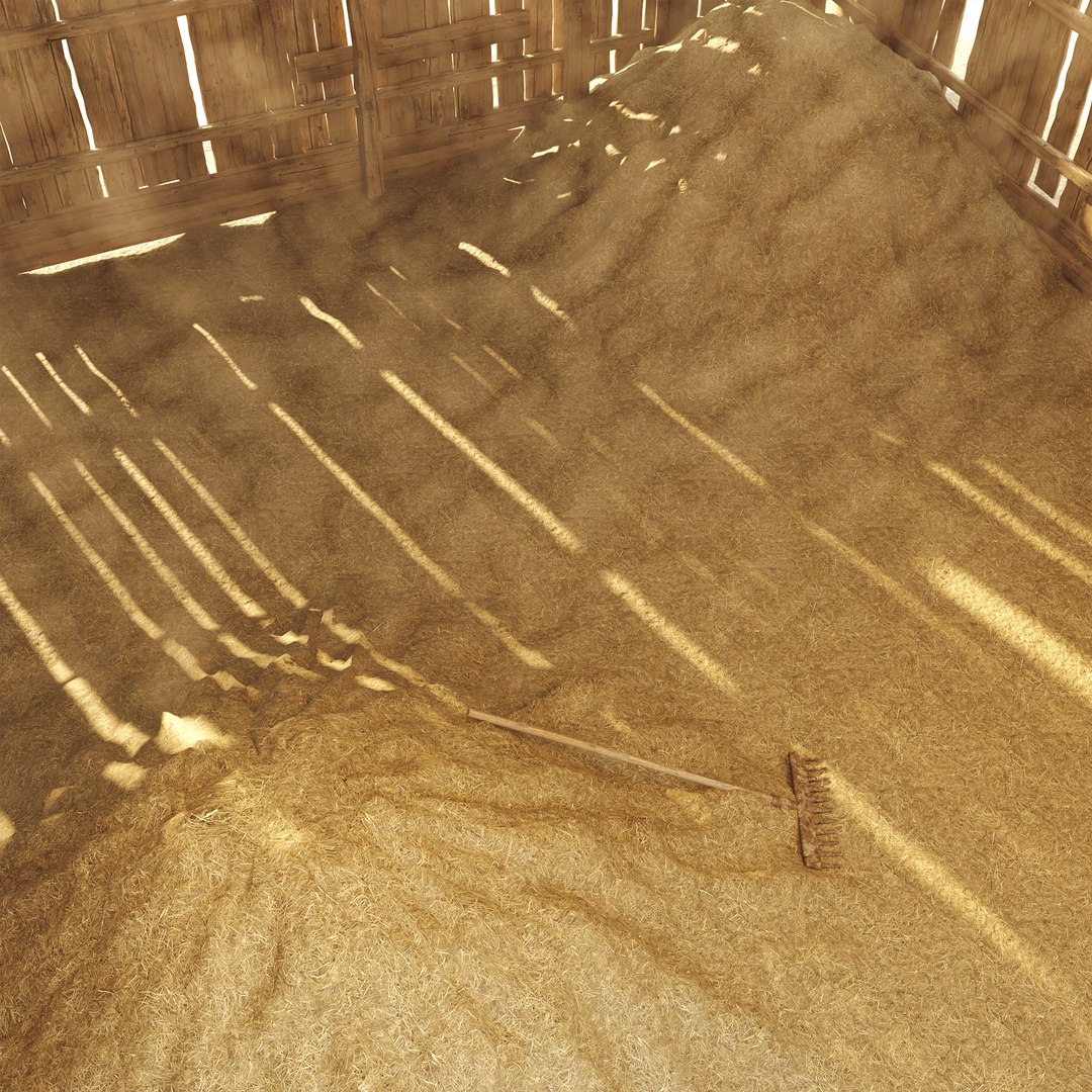 3D Old Hay Barn Interior Scene 3D Model - TurboSquid 2155133