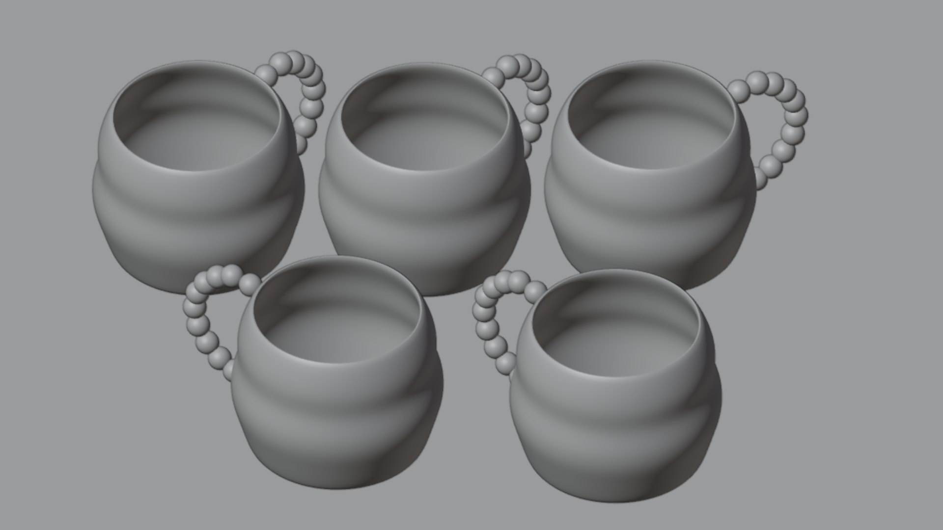 Free 3D Ceramic Mug Set 3D Model Model - TurboSquid 2215589