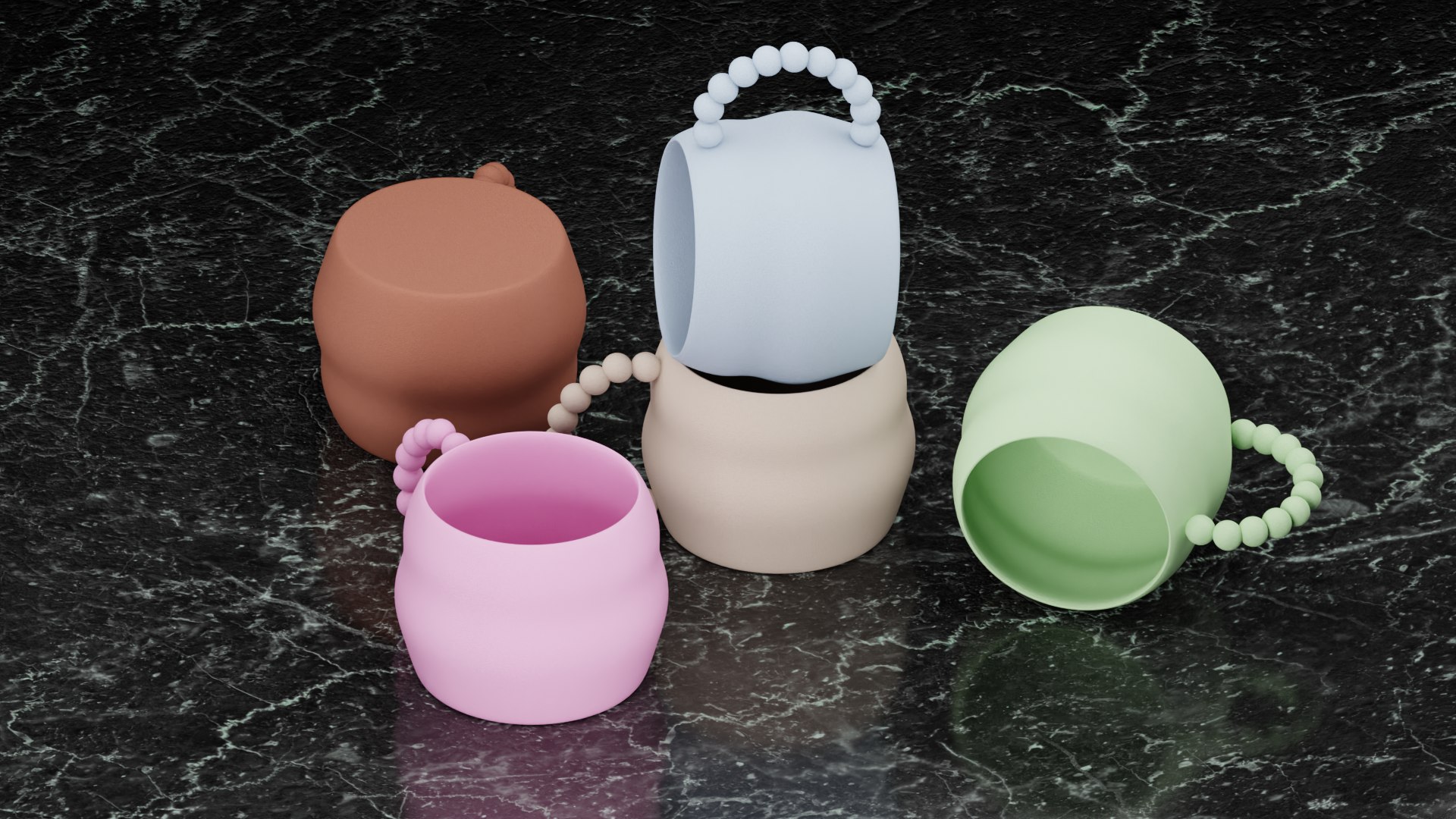 Free 3D Ceramic Mug Set 3D Model Model - TurboSquid 2215589