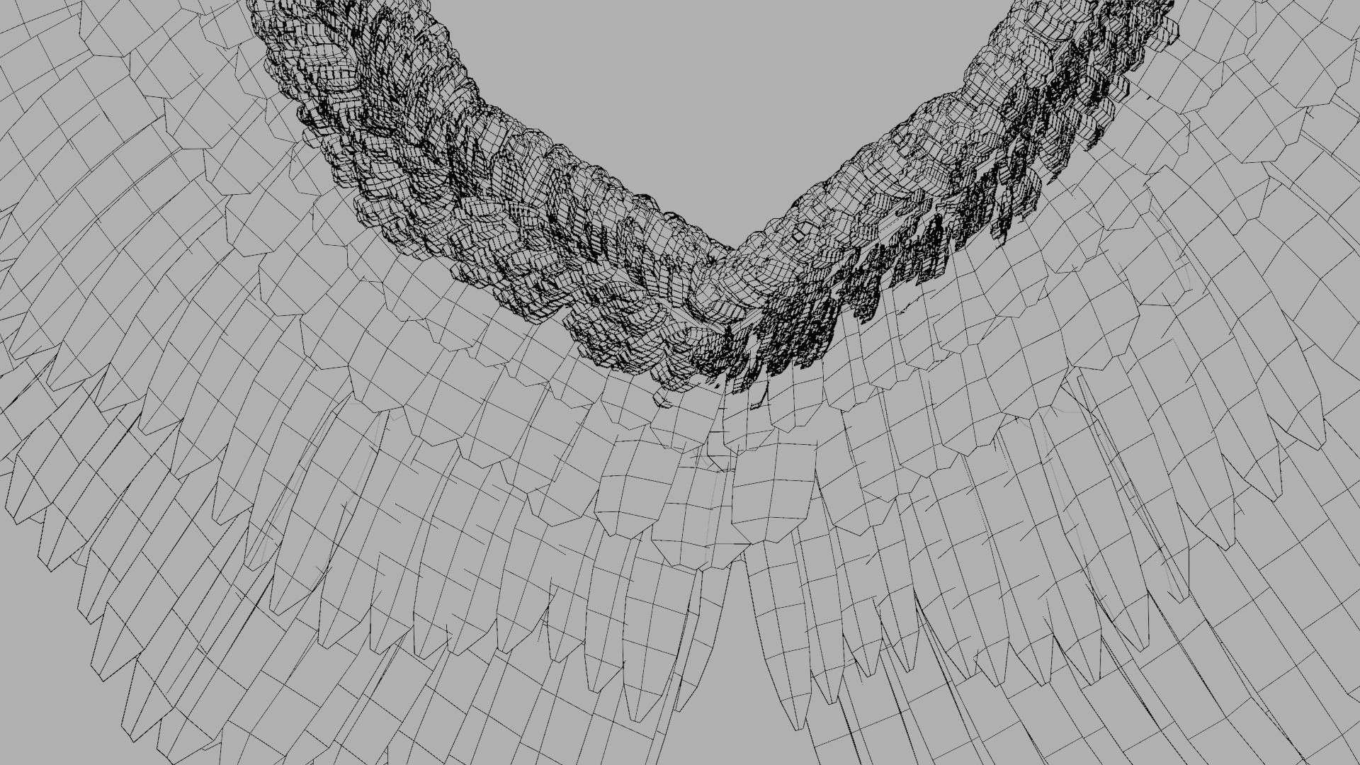 Angel Feather Wings Rigged Stylized 3D Model FBX Blender Textured 3D ...