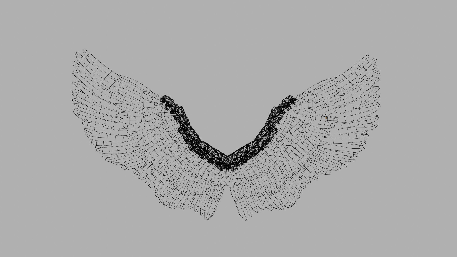 Angel Feather Wings Rigged Stylized 3D Model FBX Blender Textured 3D ...