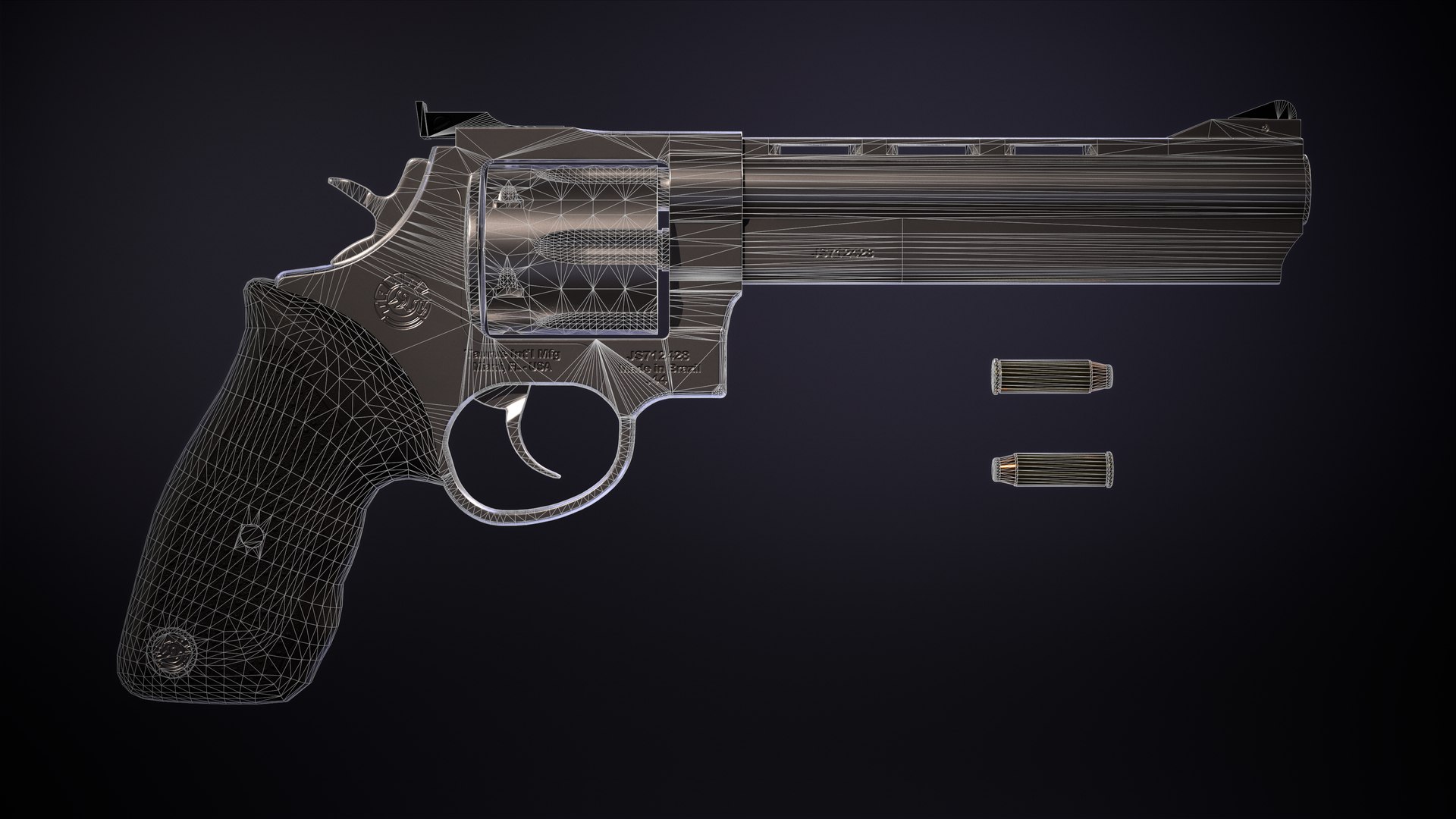 Magnum 44 Revolver 3D Model - TurboSquid 2124407