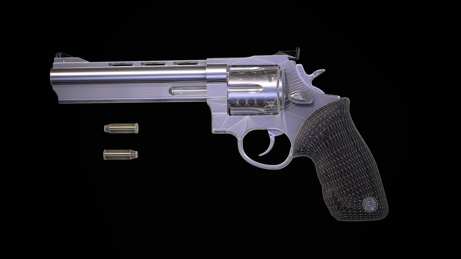 Magnum 44 Revolver 3D Model - TurboSquid 2124407