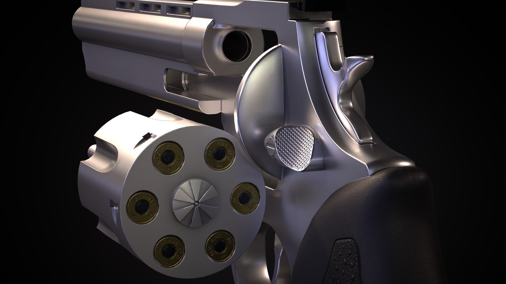 Magnum 44 Revolver 3D Model - TurboSquid 2124407