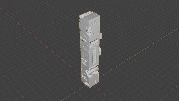 Sci-Fi Hard Surface Pillar with textures model - TurboSquid 1821028