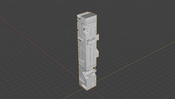 Sci-Fi Hard Surface Pillar with textures model - TurboSquid 1821028