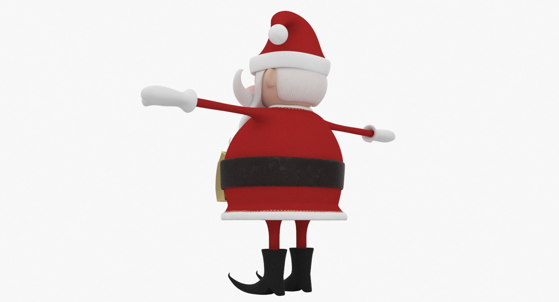 3D Cartoon Santa Claus - TurboSquid 1351389
