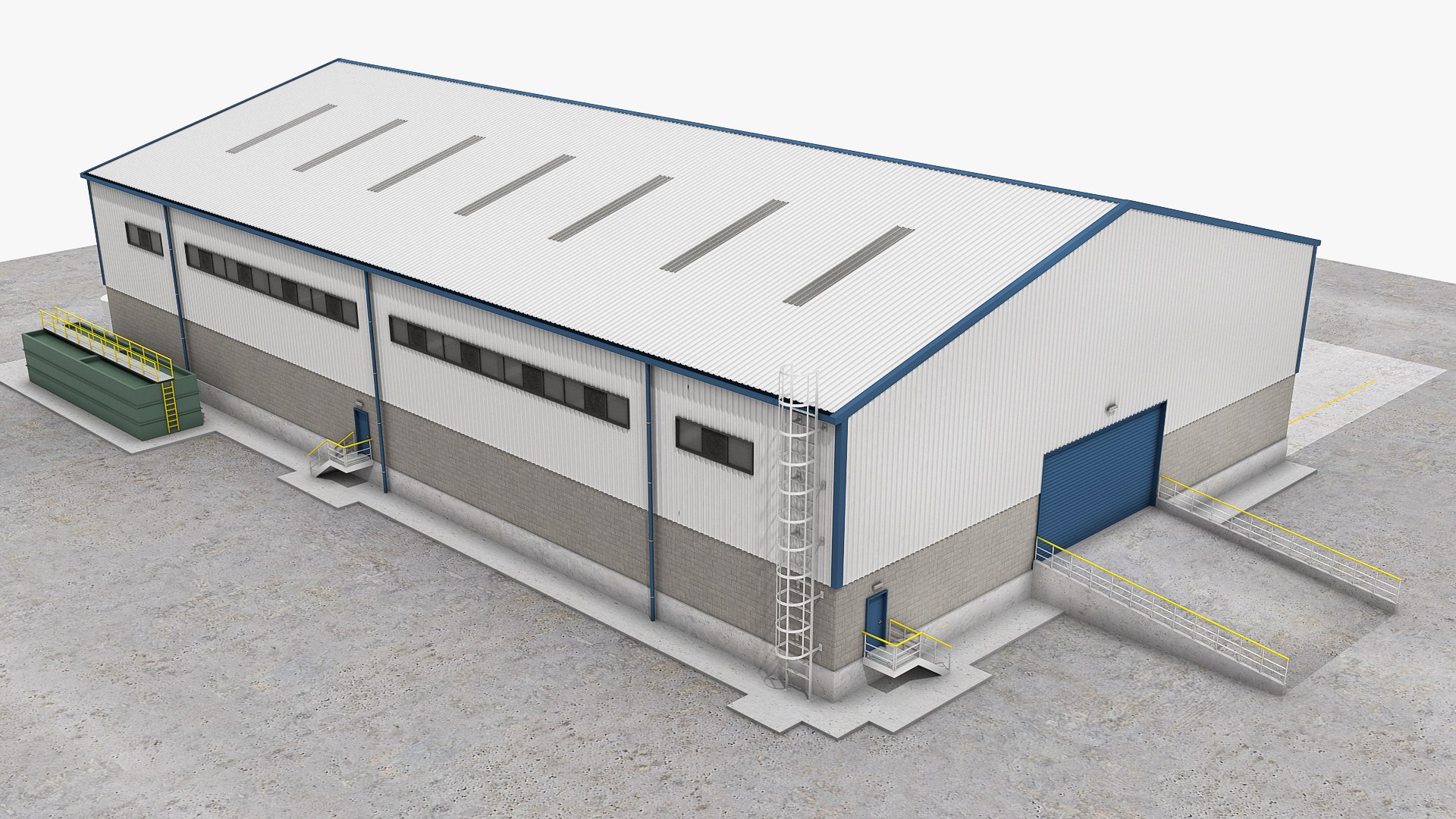 Industrial Building 3D Model - TurboSquid 1696858