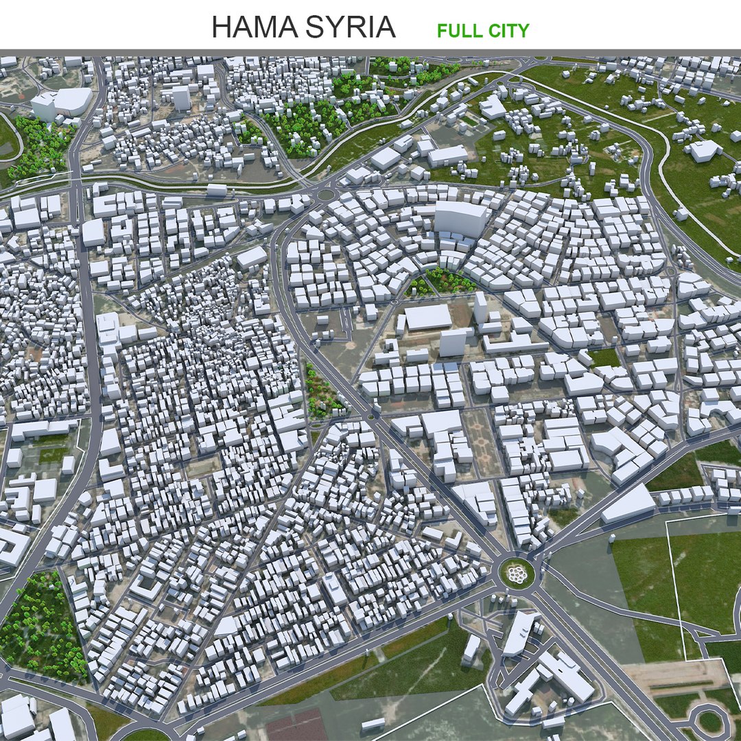 3D Hamah Syria model - TurboSquid 2090174