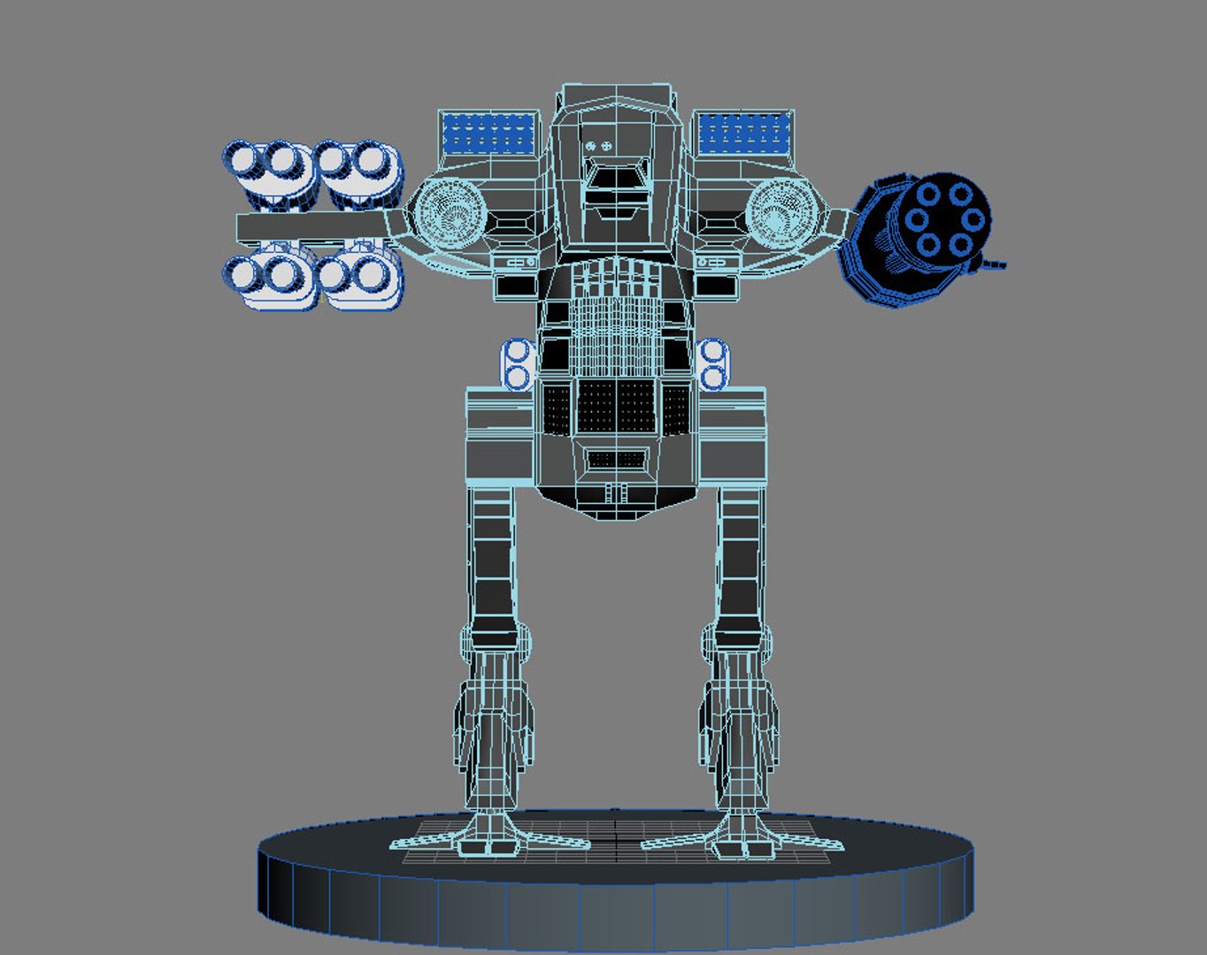 3d Model Mech Weapons