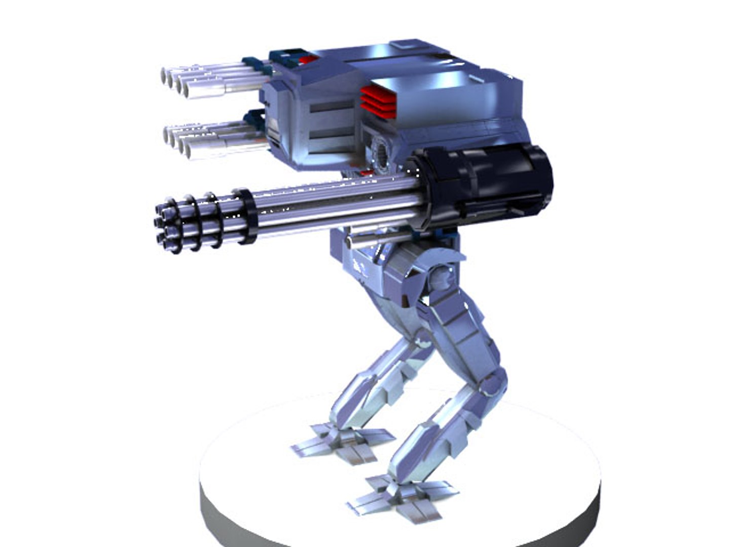 3d Model Mech Weapons