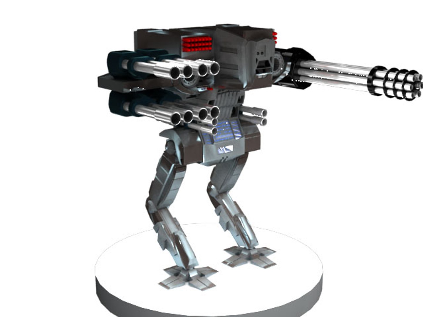 3d Model Mech Weapons