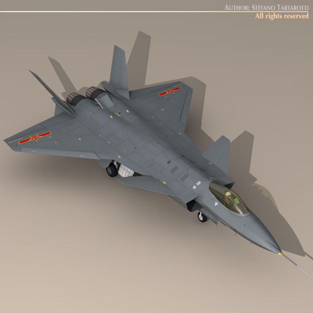 3d Model Chengdu J-20 Stealth Fighter