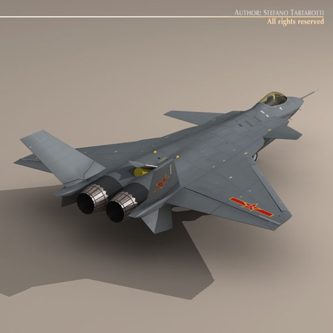 3d Model Chengdu J-20 Stealth Fighter