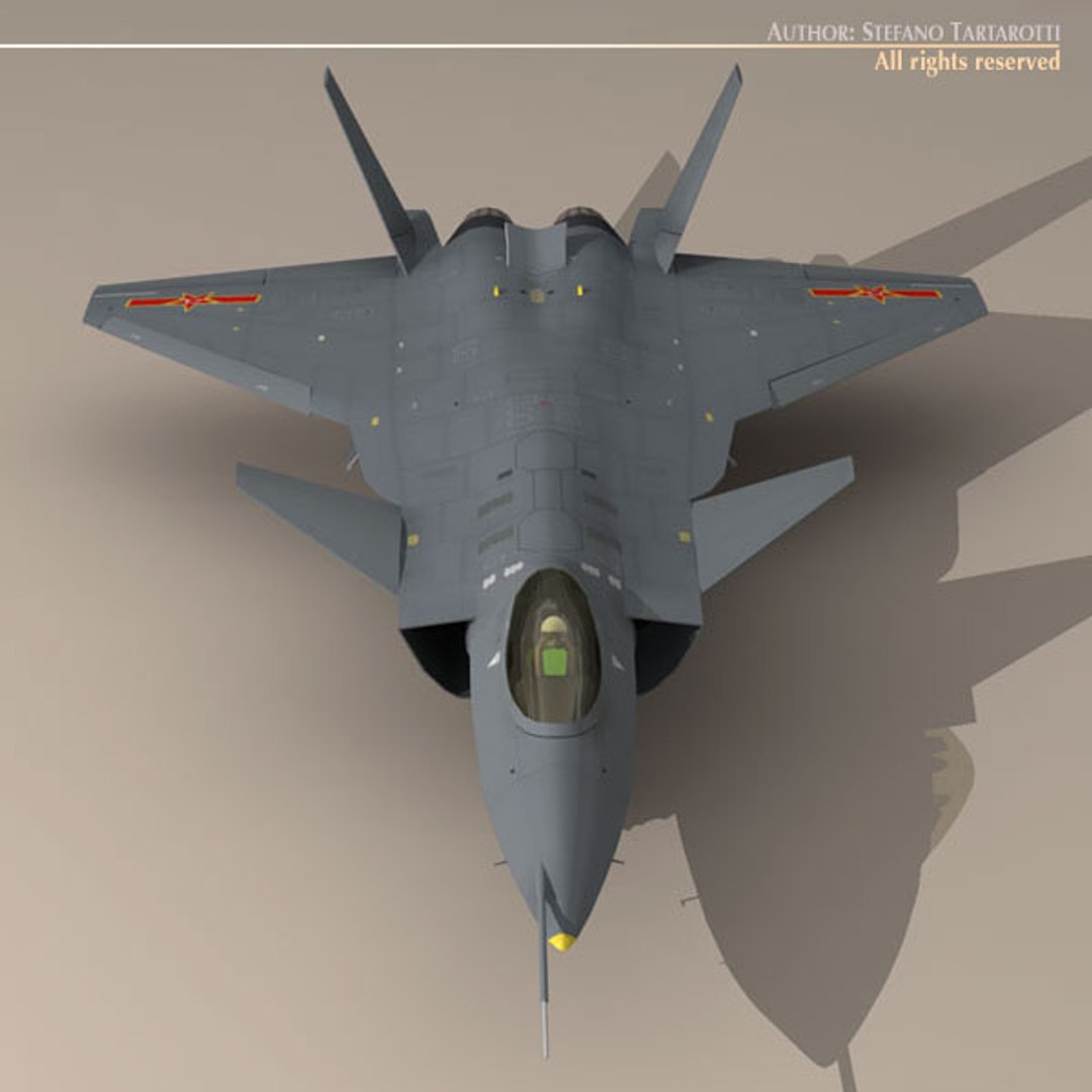3d Model Chengdu J-20 Stealth Fighter