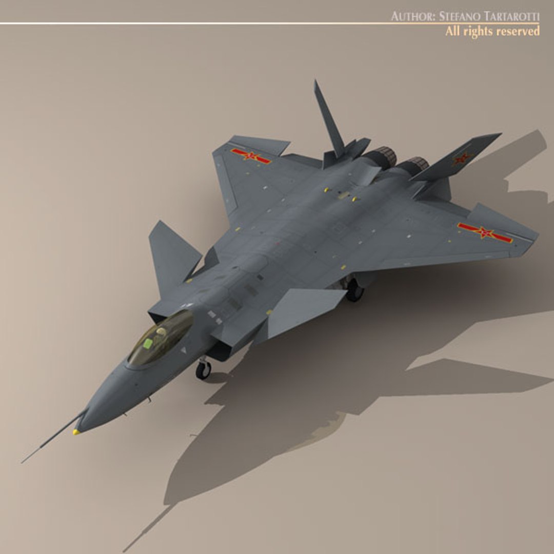 3d Model Chengdu J-20 Stealth Fighter
