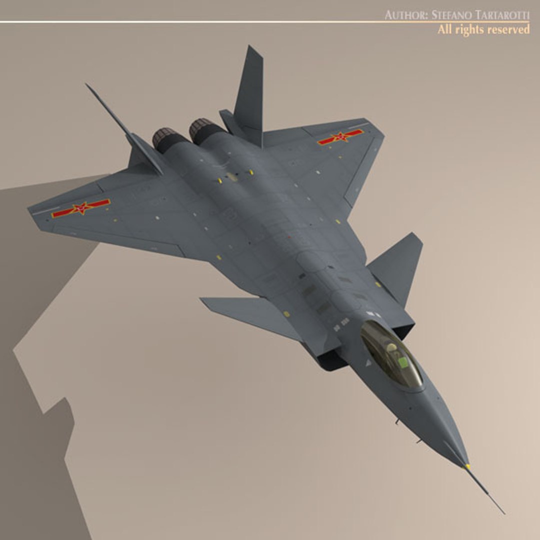 3d Model Chengdu J-20 Stealth Fighter