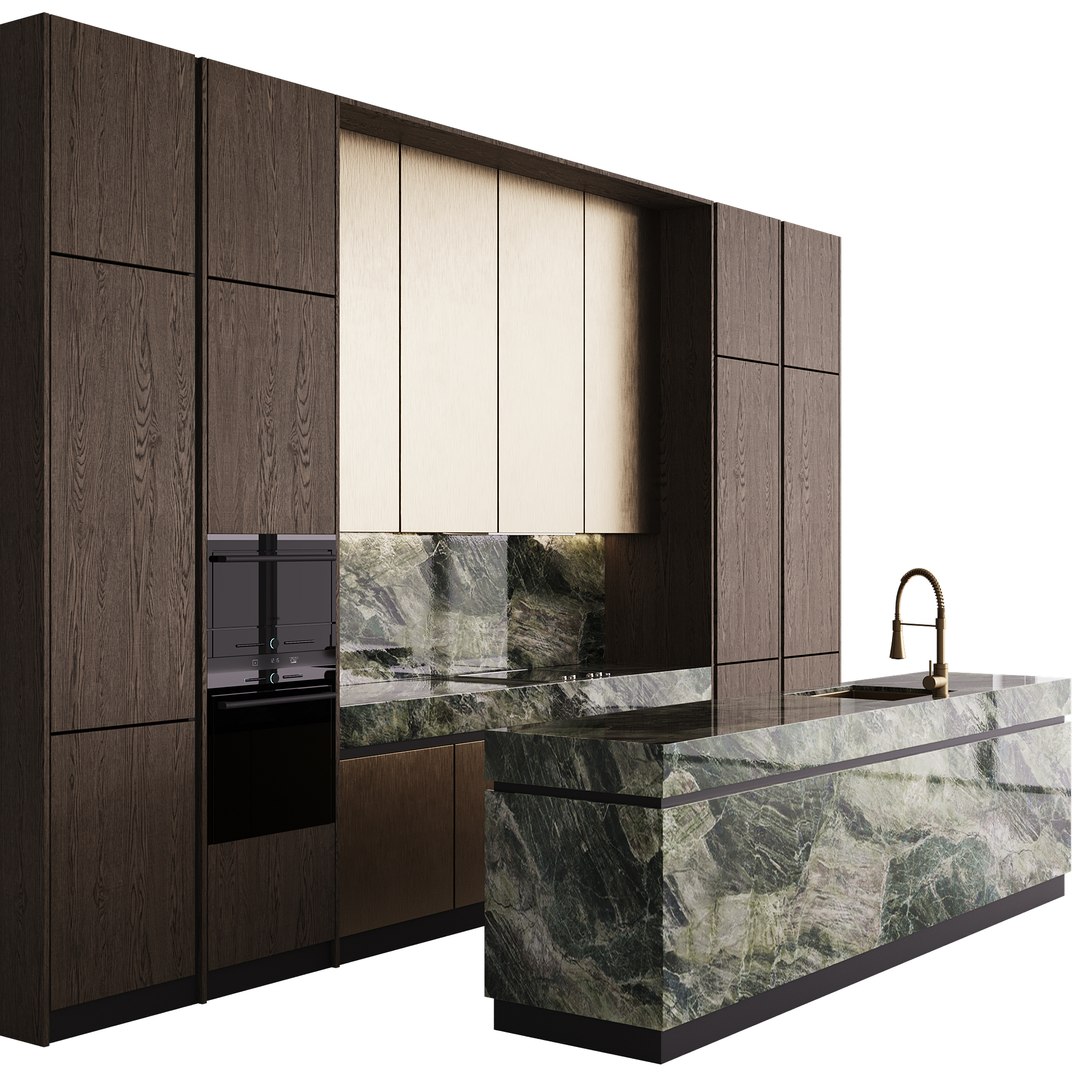 3D Modern Kitchen With Island 7 - TurboSquid 2262288