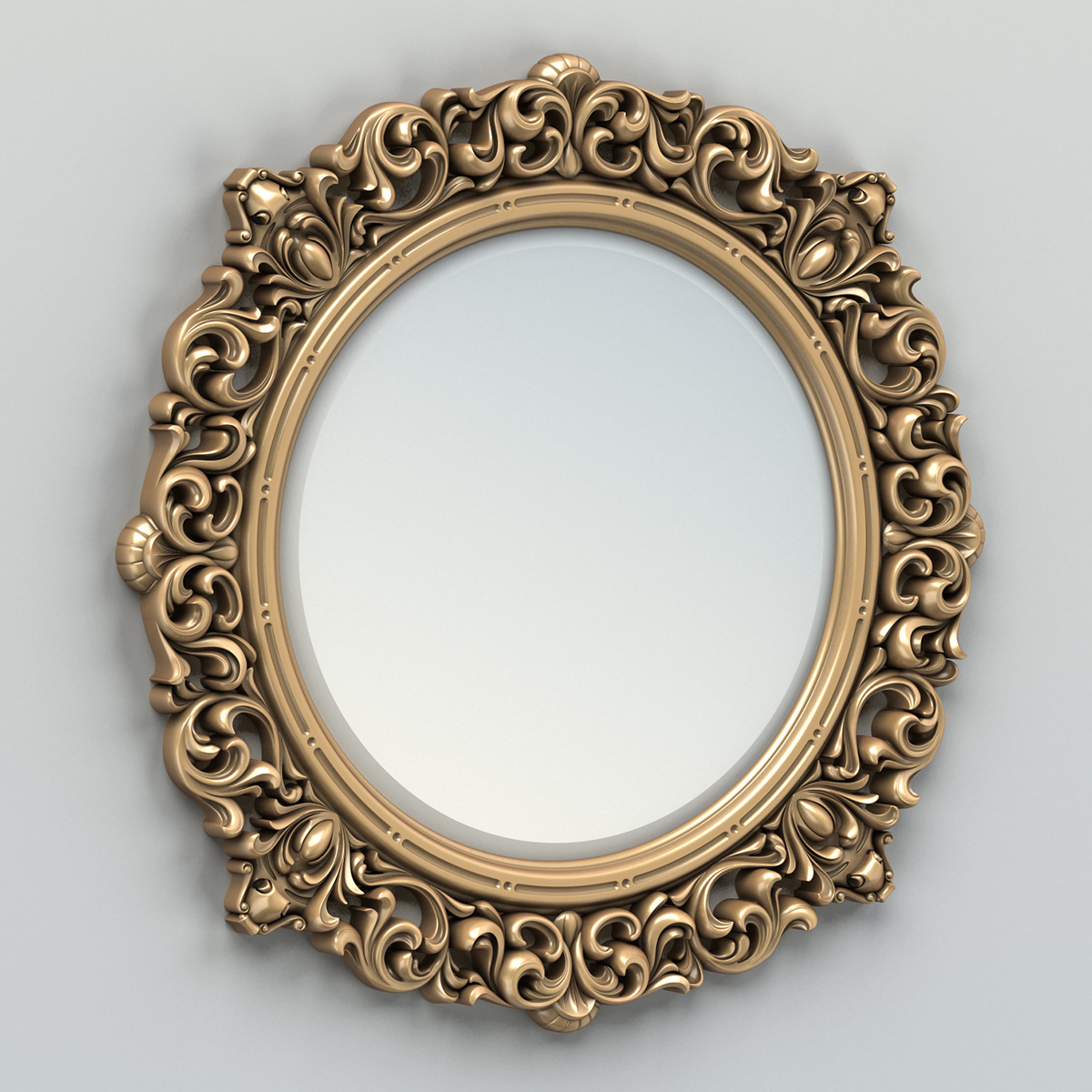 3d carved mirror frame