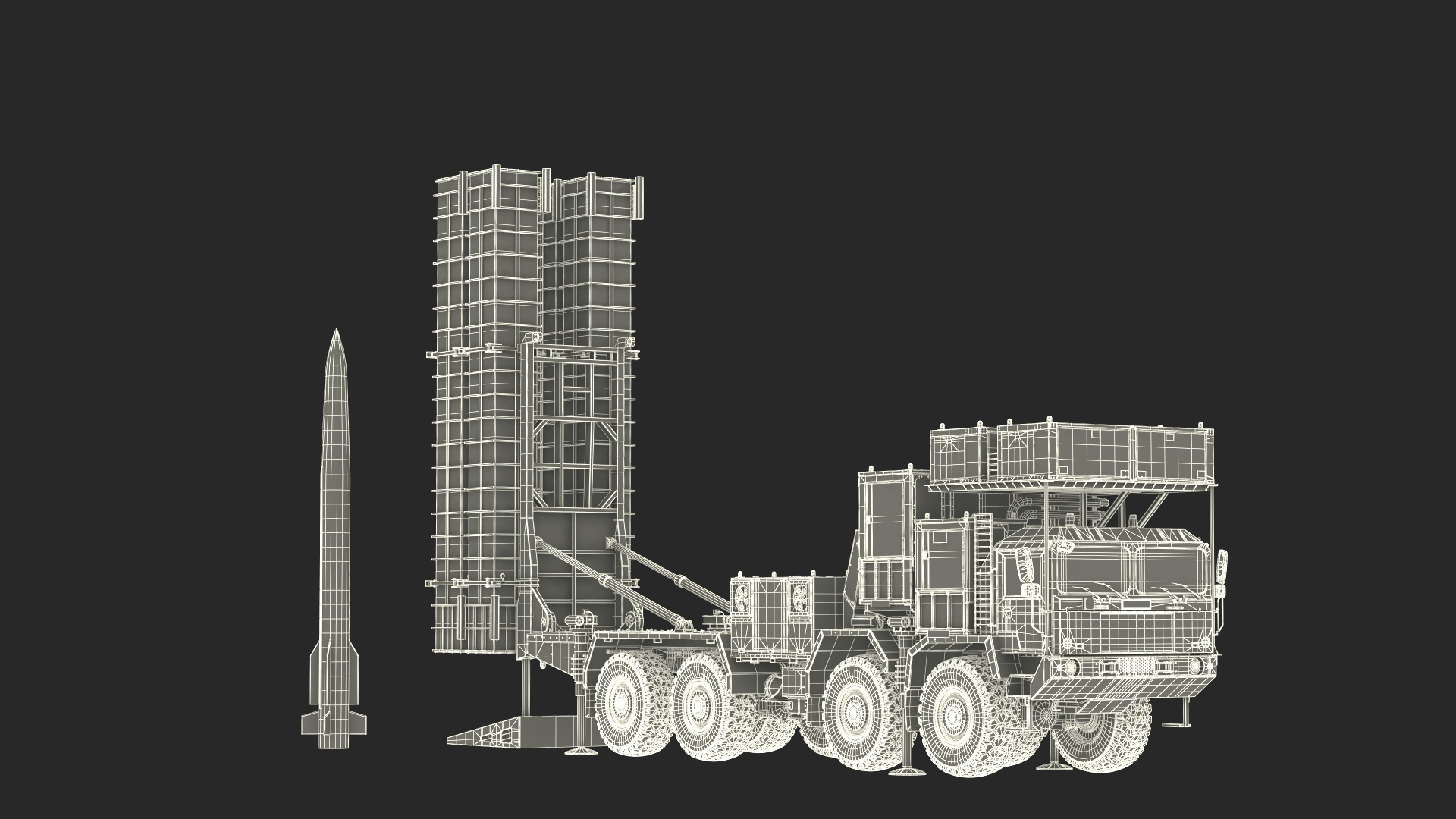 Iranian Bavar 373 Air Defense System On Ready With Missile 3D Model ...
